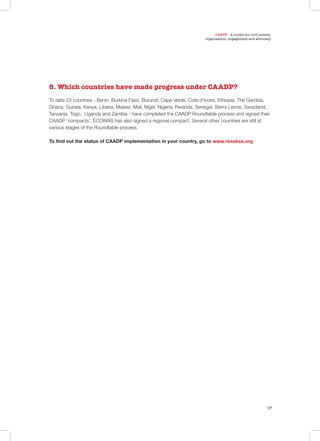 Caadp toolkit to_print | PDF