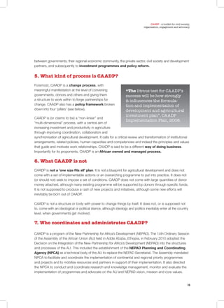 CAADP Toolkit | PDF