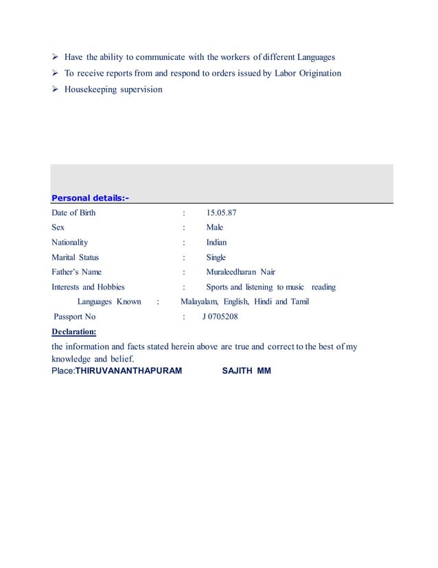 sajith cv (1) | DOCX | Civil Engineering Industry | Industries