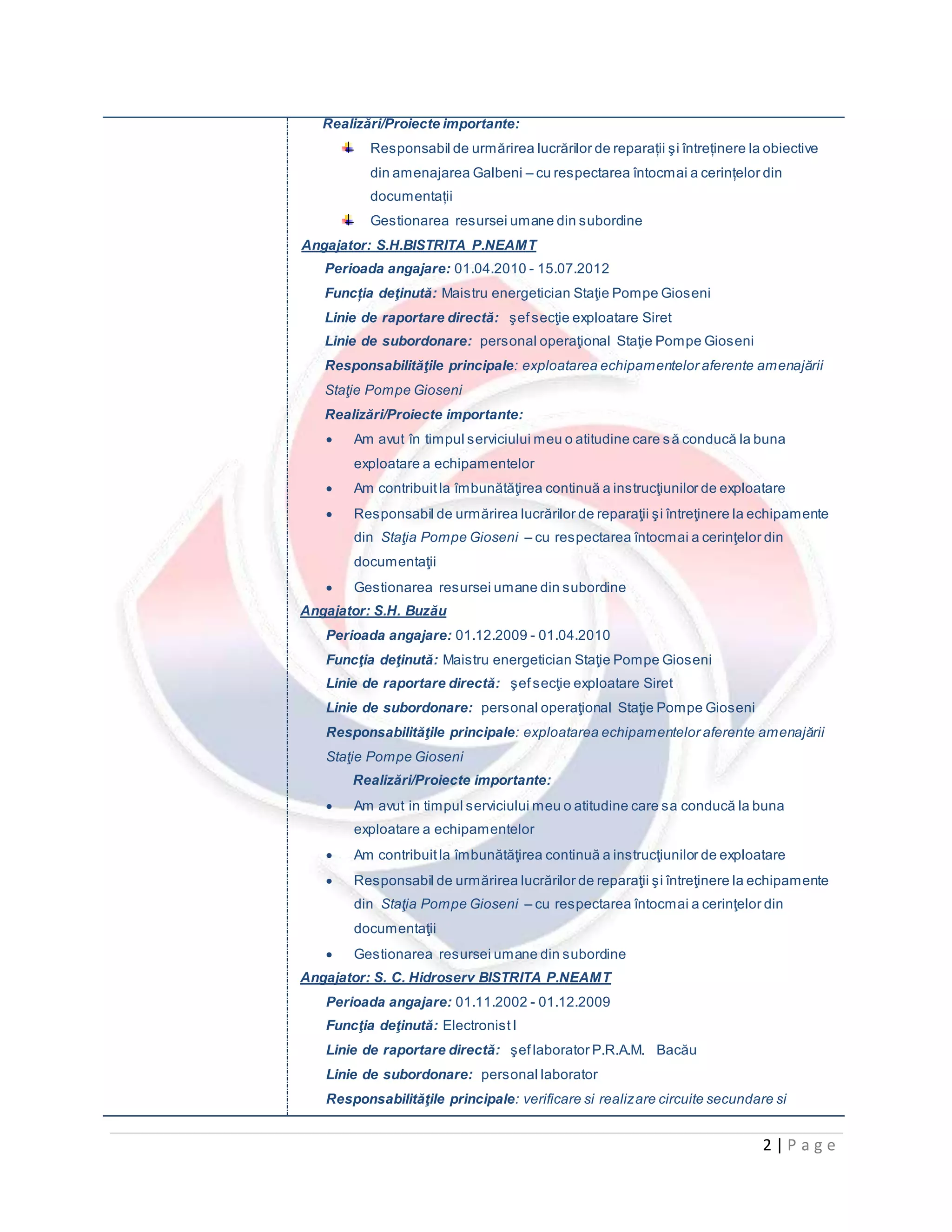 CV Adrian Matasa | PDF