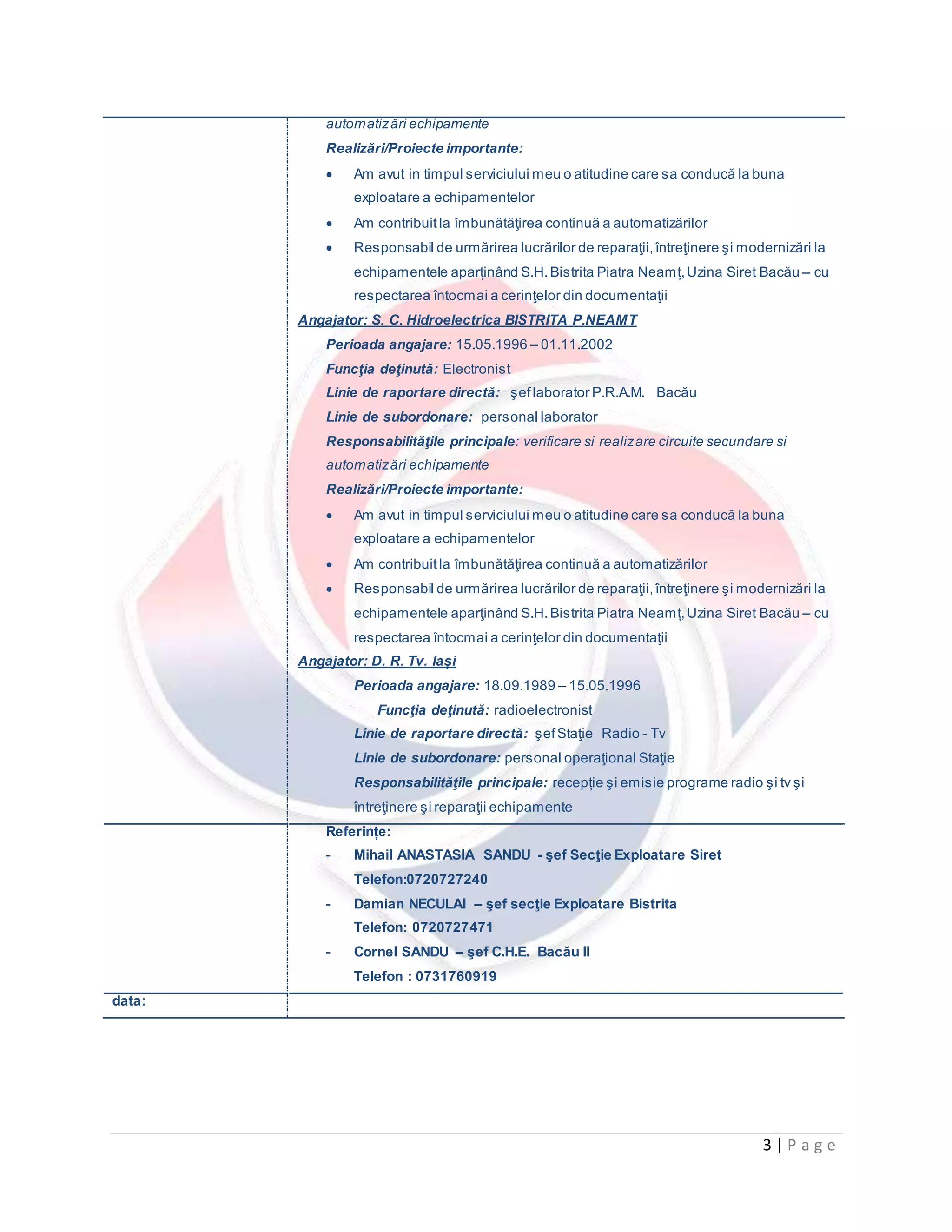 CV Adrian Matasa | PDF