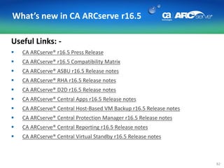 CA ARCserve Solution Overview | PDF