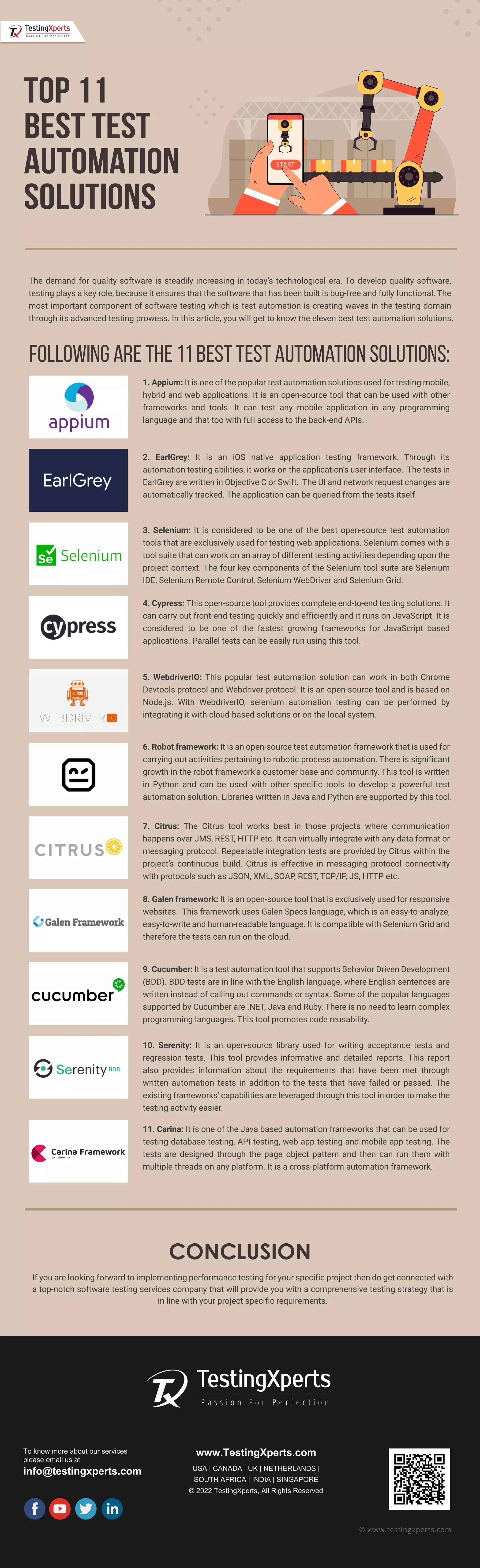 Top 11 best test automation solutions | PDF