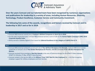 Comcast Assurance & Advisory Team Overview | PDF