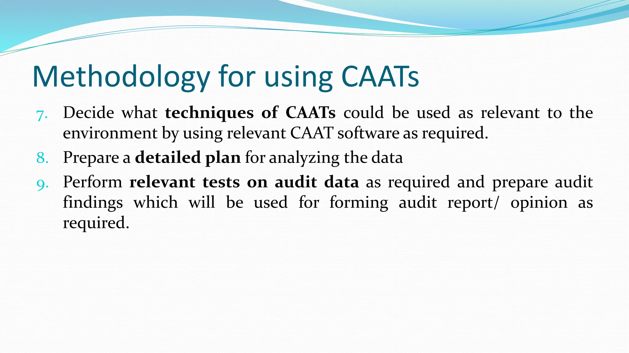 CAAT ppt.pptx (Computer Asstt. Technique) | PPTX