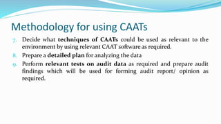 CAAT ppt.pptx (Computer Asstt. Technique) | PPTX