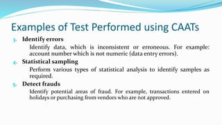 CAAT ppt.pptx (Computer Asstt. Technique) | PPTX