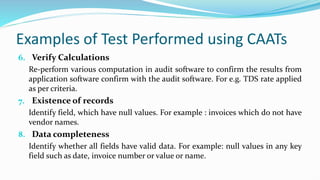 CAAT ppt.pptx (Computer Asstt. Technique) | PPTX