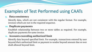 CAAT ppt.pptx (Computer Asstt. Technique) | PPTX