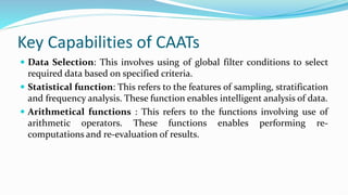 CAAT ppt.pptx (Computer Asstt. Technique) | PPTX
