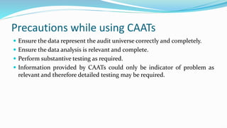 CAAT ppt.pptx (Computer Asstt. Technique) | PPTX