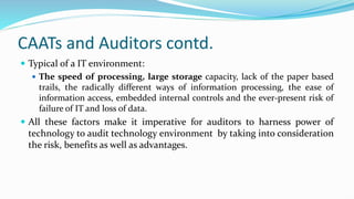 CAAT ppt.pptx (Computer Asstt. Technique) | PPTX