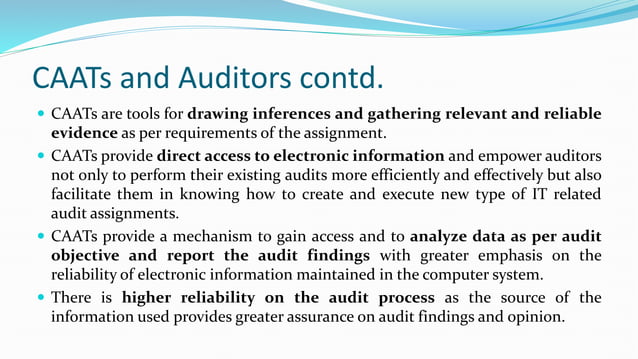 CAAT ppt.pptx (Computer Asstt. Technique) | PPTX