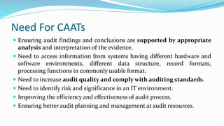CAAT ppt.pptx (Computer Asstt. Technique) | PPTX