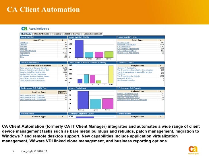Ca automation suite screen shots 2