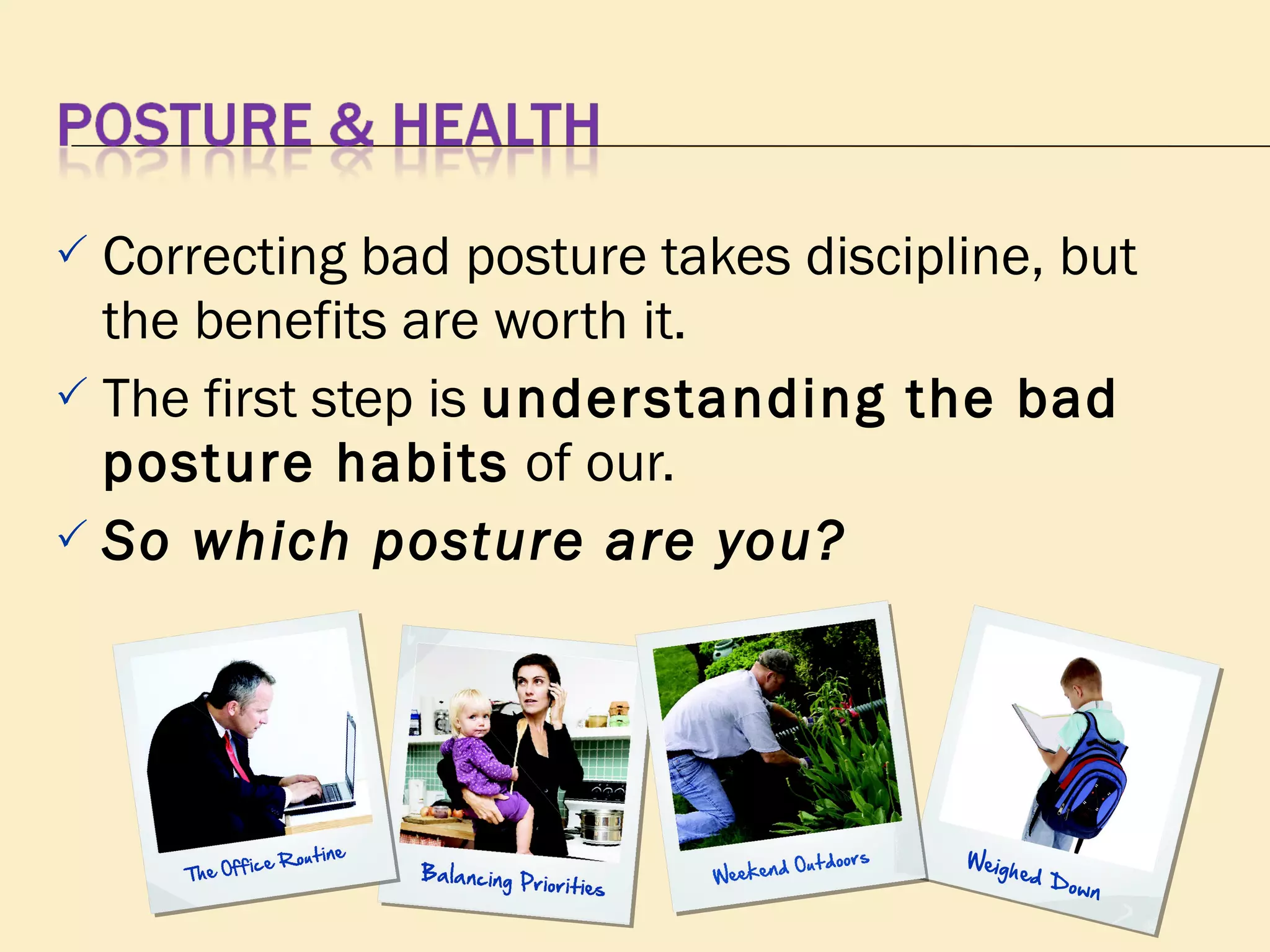 Which Posture Are You Presentation M Oolderversions | PPT