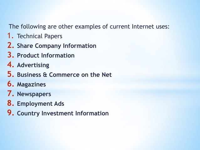 HOW INTERNET ACTS AN IMPORTANT ROLE IN BUSINESS ? EXPLAIN BRIEFLY ...