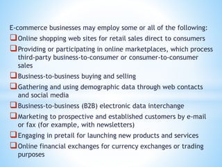 INTERNET IN BUSINESS | PPT