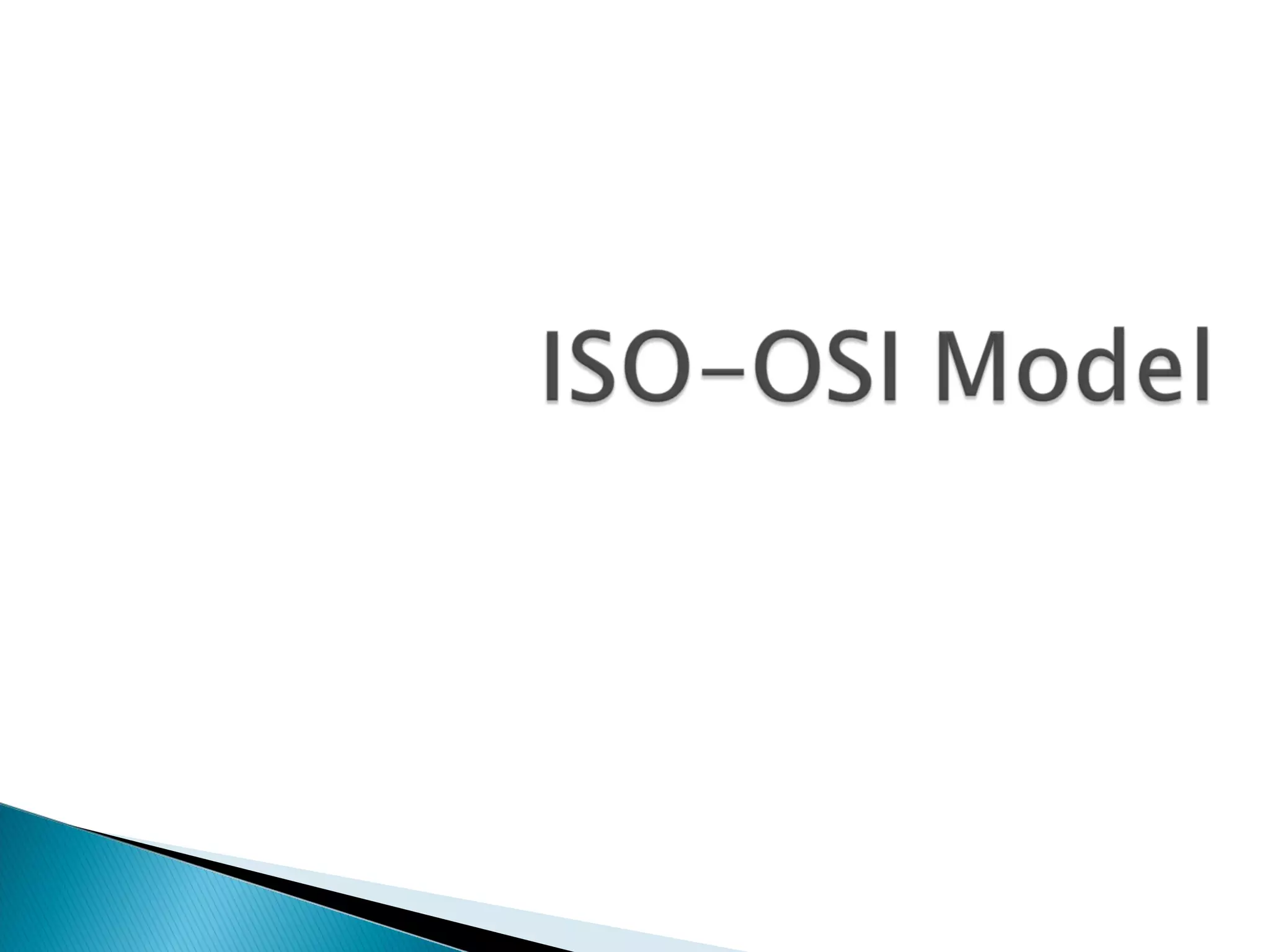 iso osi model | PPT