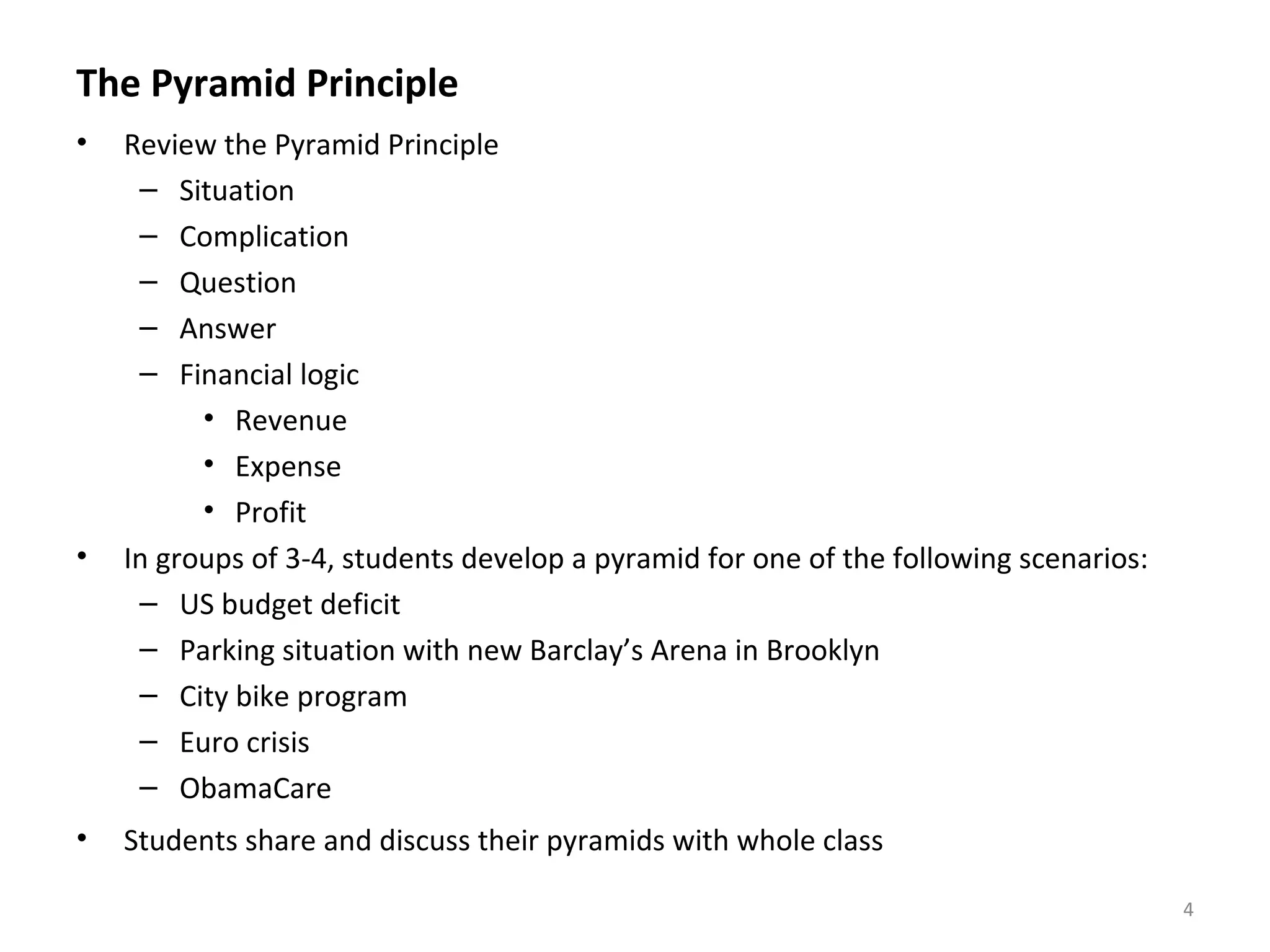 Cab0002 lesson 4 comm stragegy,pyramidprinciple ppoint97 | PPT ...