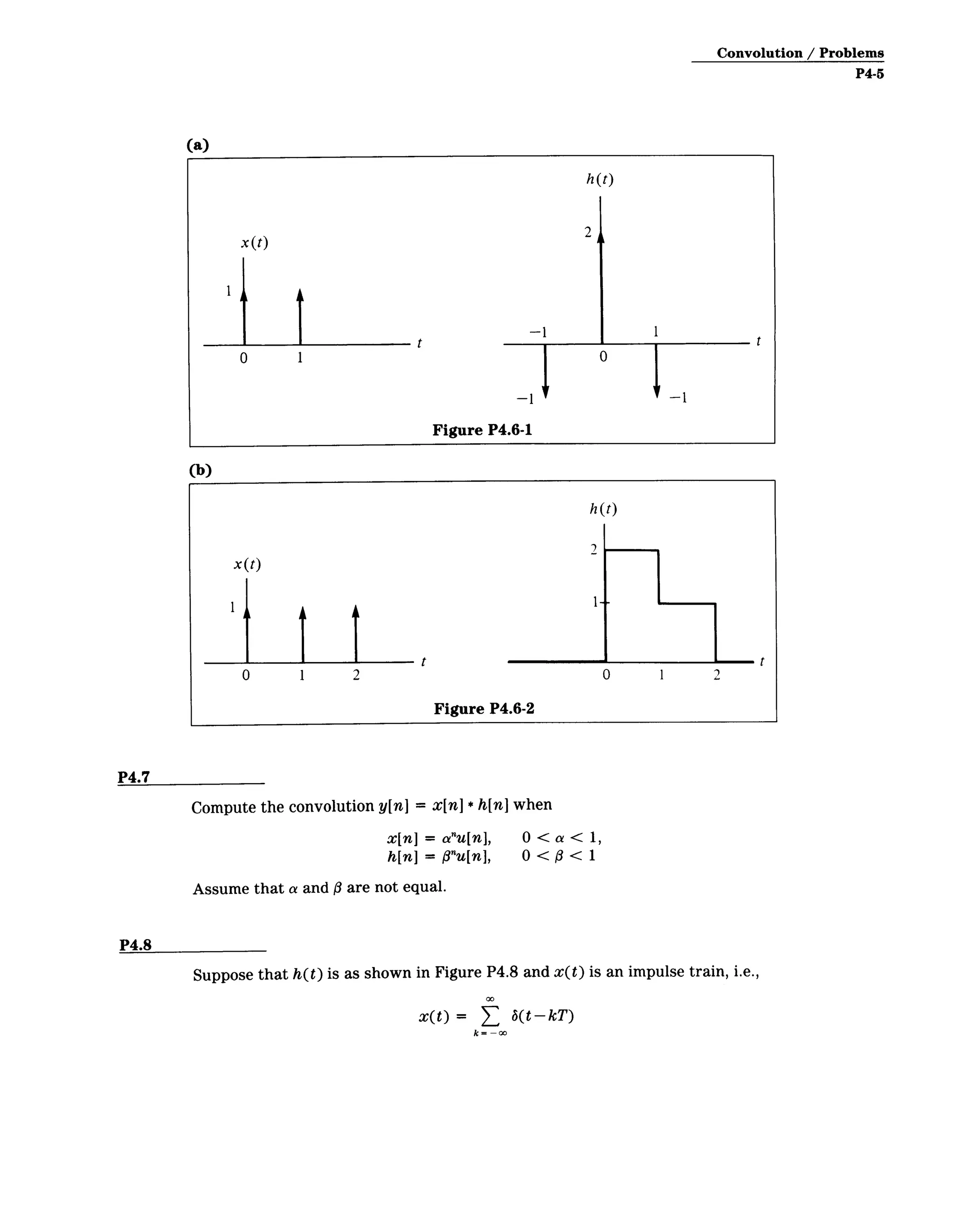Convolution Problems Pdf Physics Science