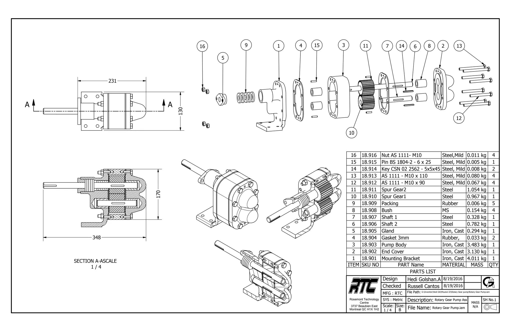 Rotary Gear Pump | PDF