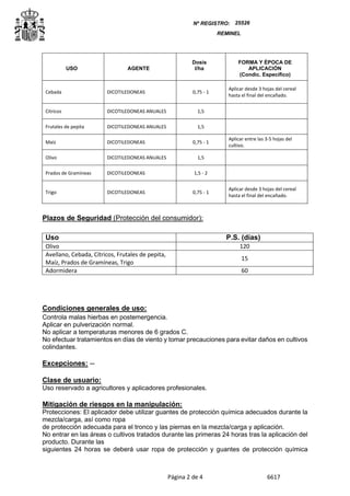 Cabadex ficha del ministerio | PDF