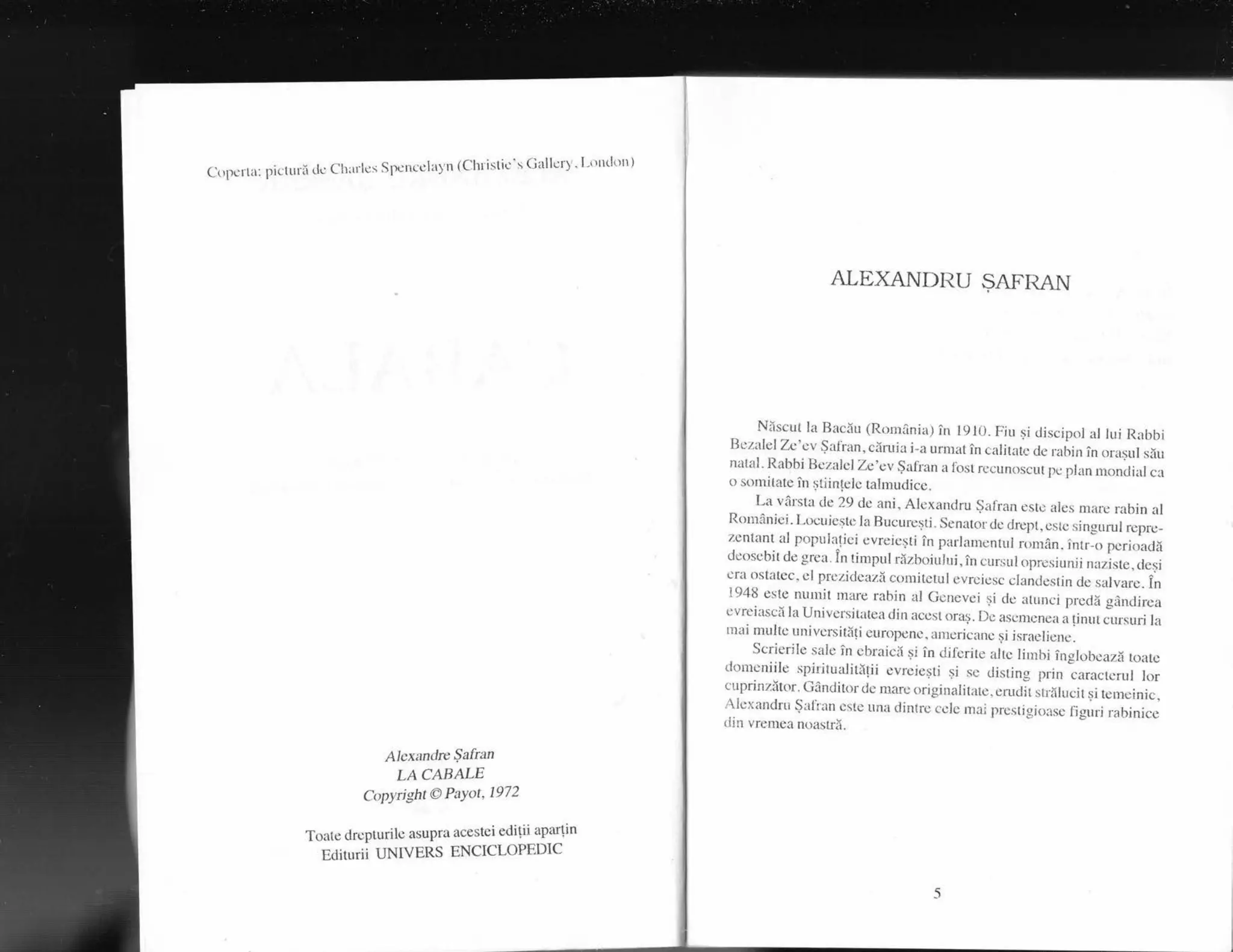 Safran, Alexandru - Cabala | PDF