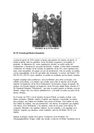 CaballeríA De Las Ss En La Segunda Guerra Mundial | DOC