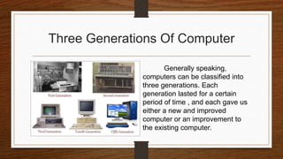History Of Computer By Ian Fred Caballero | PPTX | Desktops | Computing