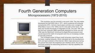 History Of Computer By Ian Fred Caballero | PPTX | Desktops | Computing