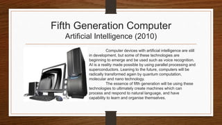 History Of Computer By Ian Fred Caballero | PPTX