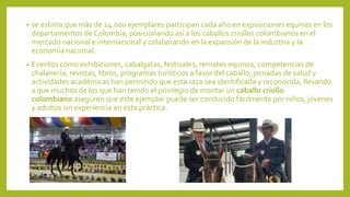 Caballo criollo colombiano | PPTX