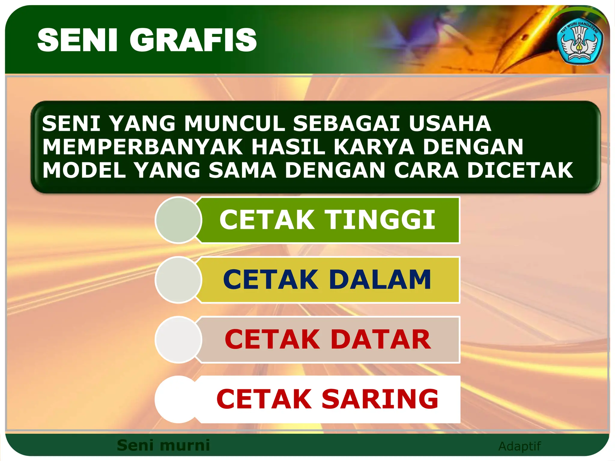 berbagai macam Cabang ilmu ilmu seni rupa | PPTX