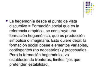 Teorías Europeas de la Comunicación. Hegemonía | PPT