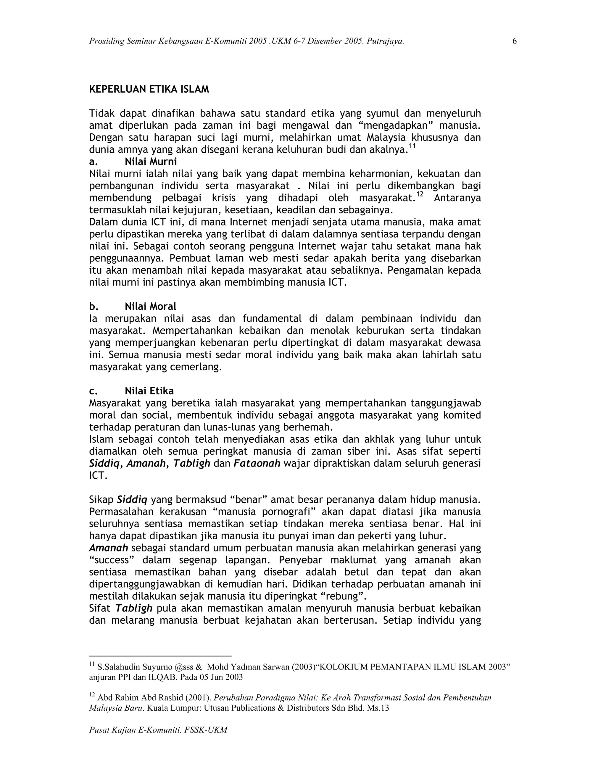 Cabaran dan impak ict terhadap bangsa | PDF