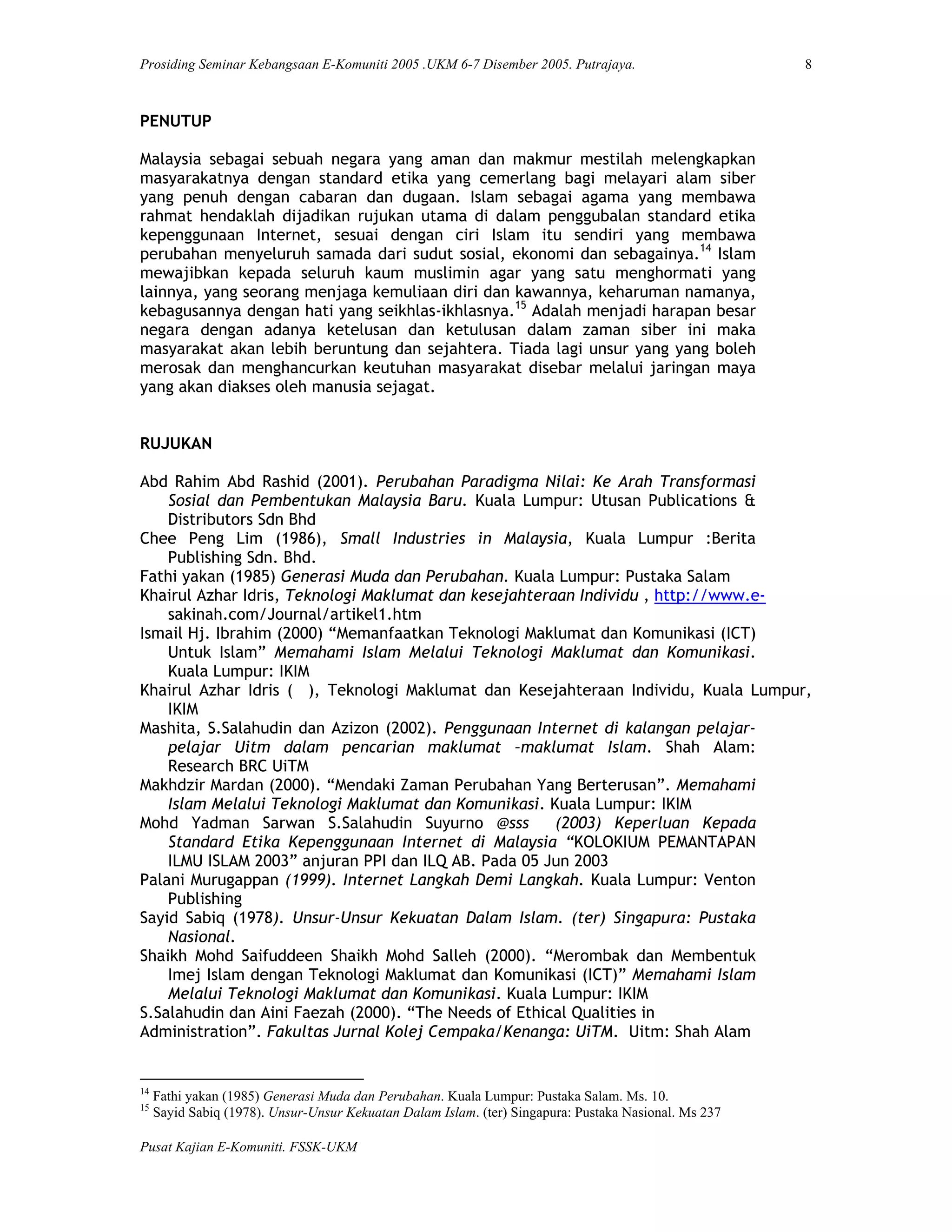 Cabaran dan impak ict terhadap bangsa | PDF