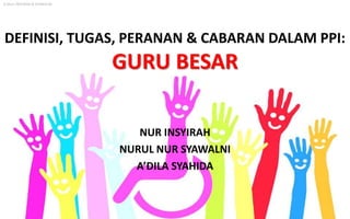 Peranan & Cabaran Guru Besar Terhadap Pelaksanaan Inklusif | PPTX