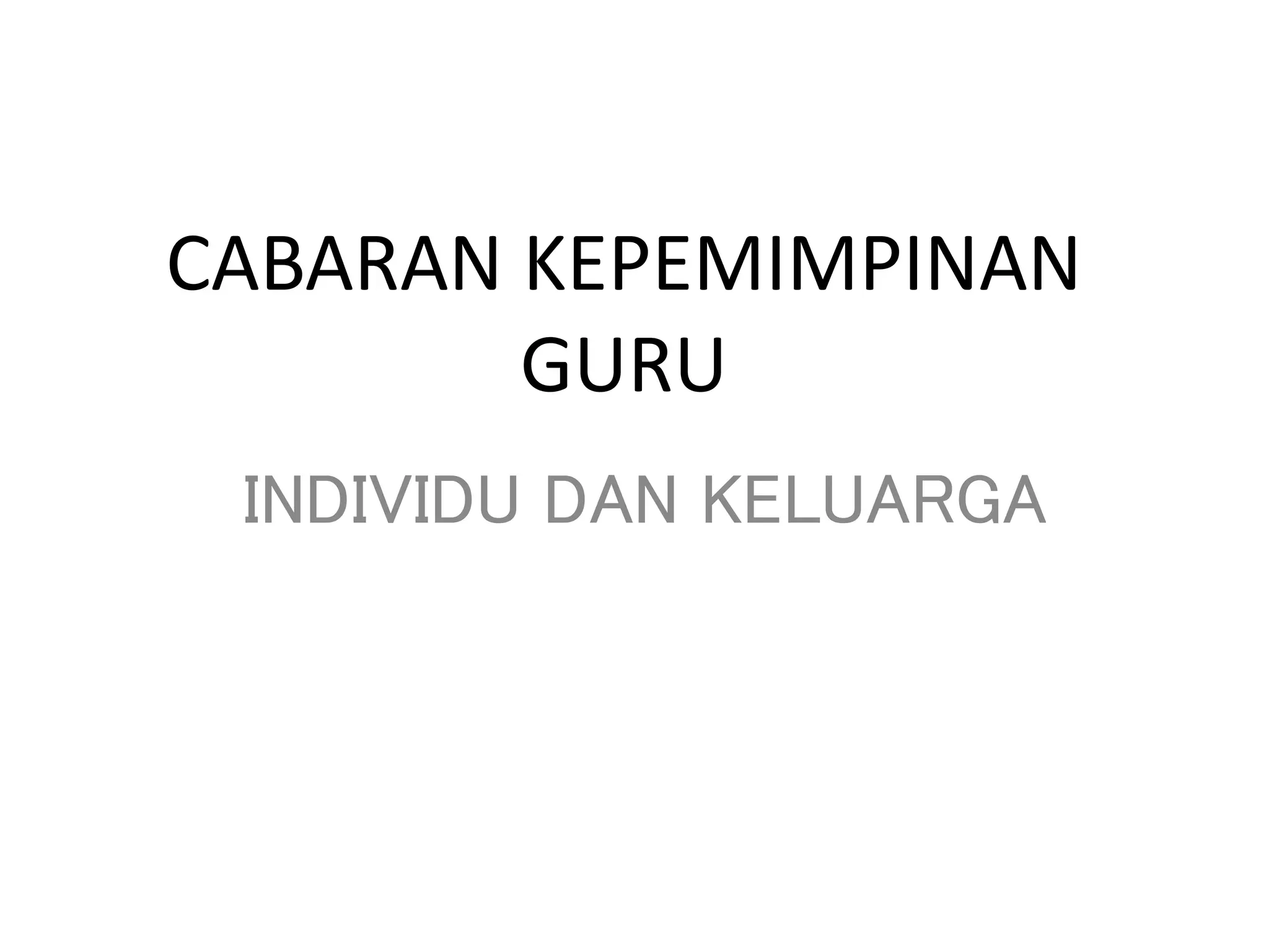 Cabaran kepemimpinan guru | PPTX