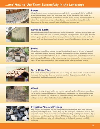 CA: Bay-Friendly Landscaping Guide to Recycled Content and Salvaged ...