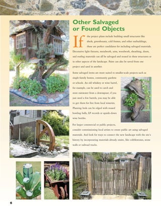 CA: Bay-Friendly Landscaping Guide to Recycled Content and Salvaged ...