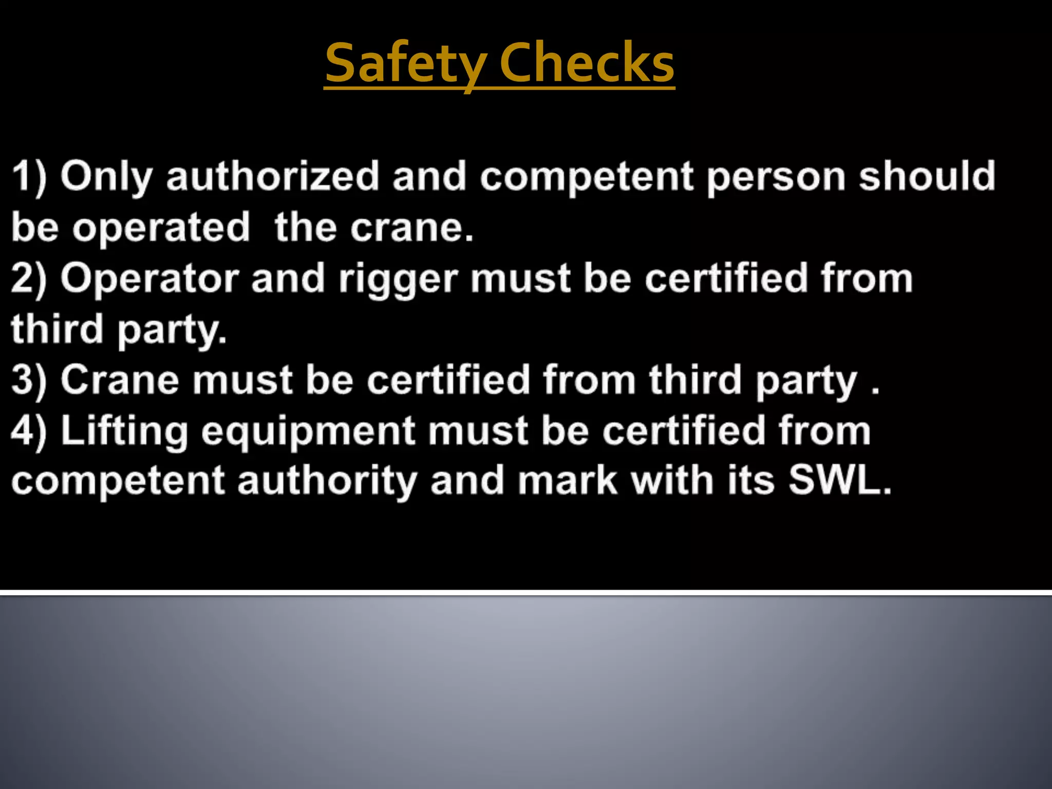 Crane Safety Training Presentation | PPTX