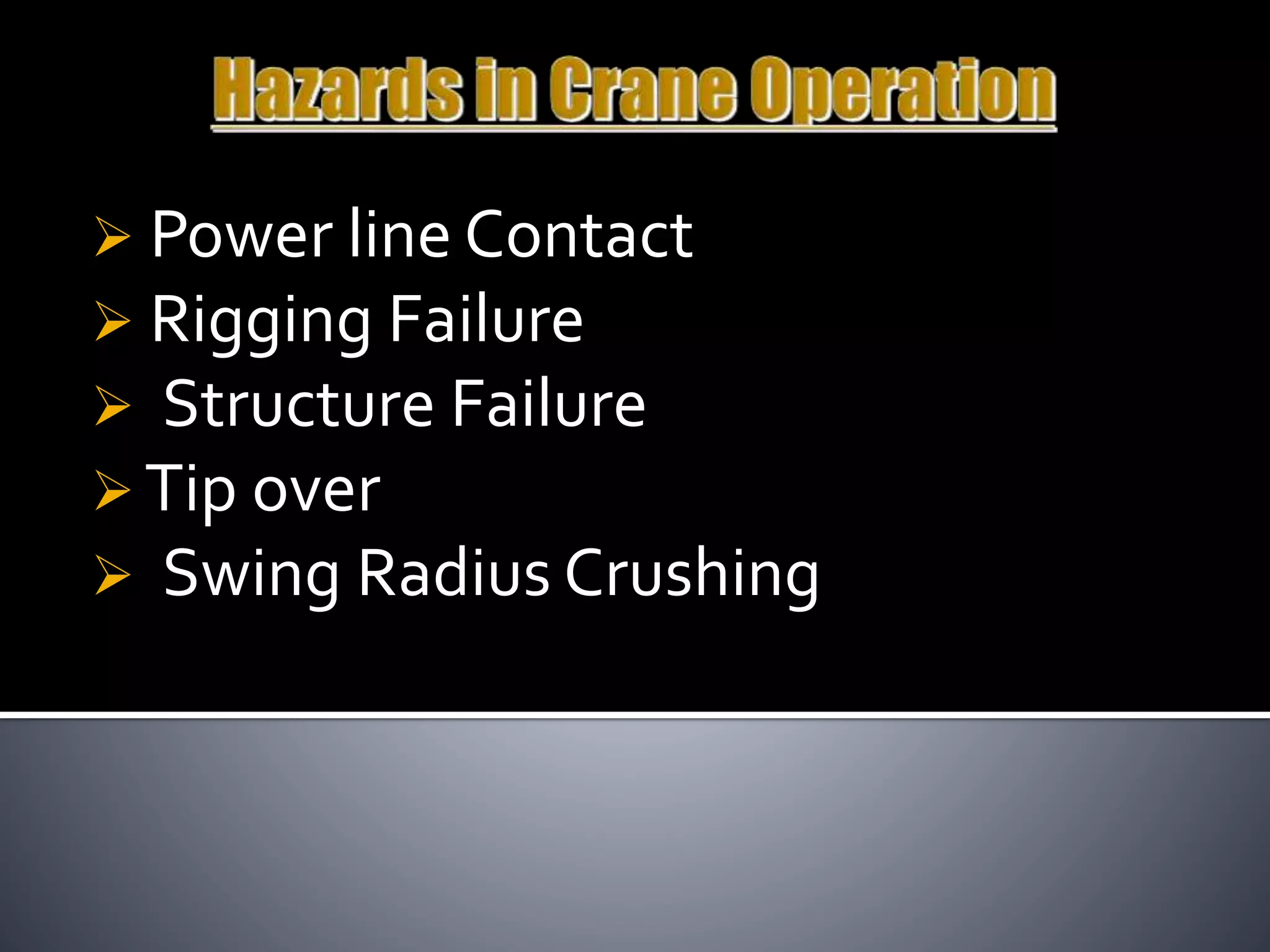 Crane Safety Training Presentation | PPTX