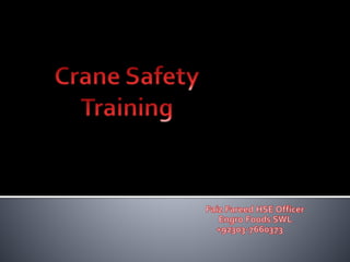 Crane Safety Training Presentation | PPTX