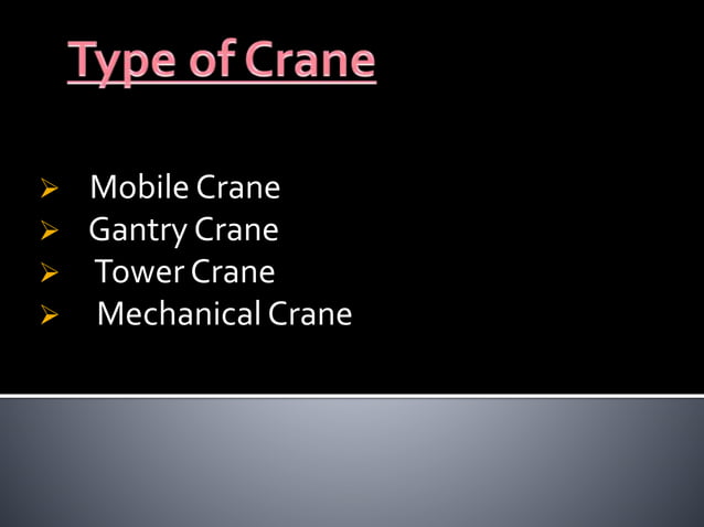 Crane Safety Training Presentation | PPTX | Automotive