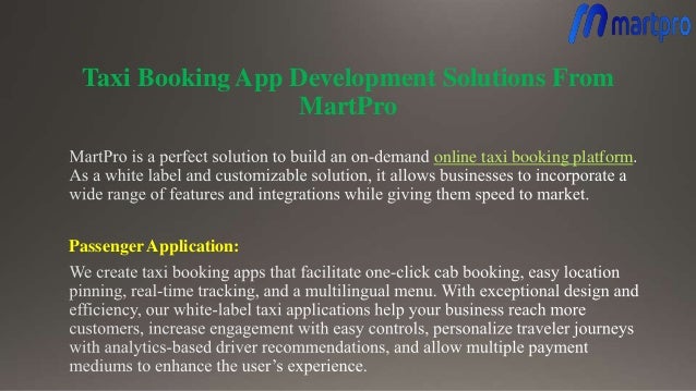 Cab booking mobile app solution | PPTX