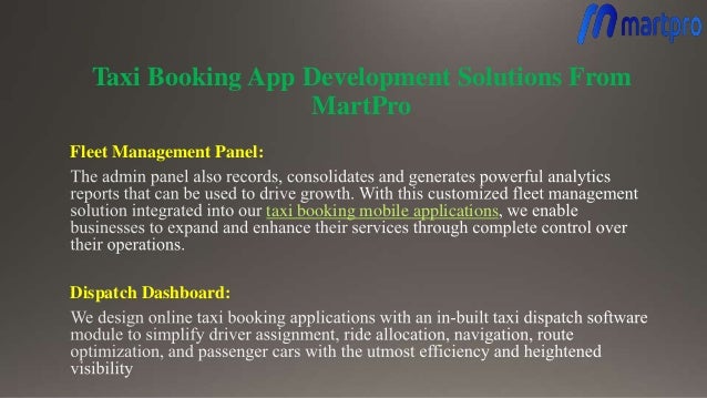 Cab booking mobile app solution | PPTX