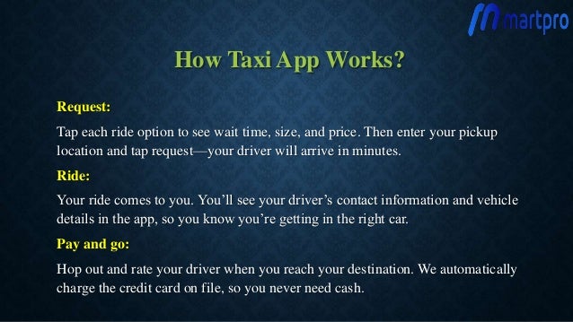 Cab booking mobile app solution | PPTX