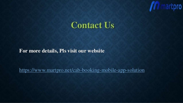 Cab booking mobile app solution | PPTX