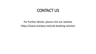 Cab booking solution | PPTX